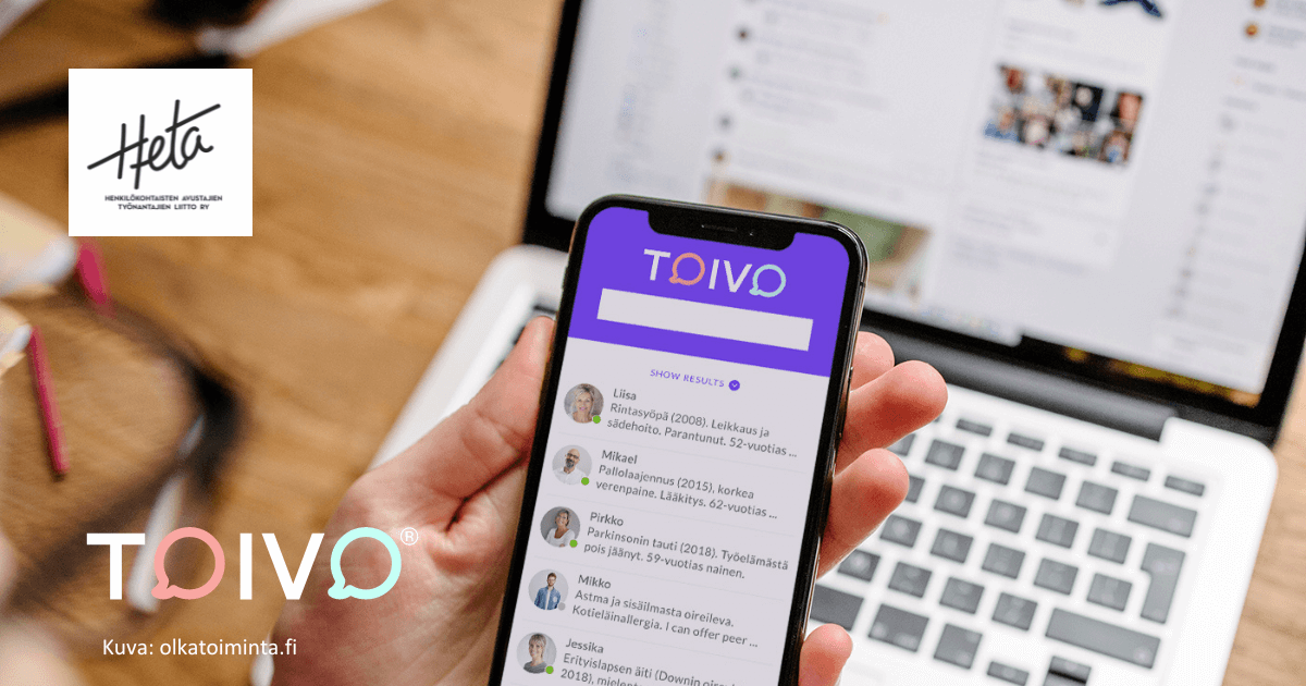 Toivo-vertaistukisovellus - Heta-liitto ry